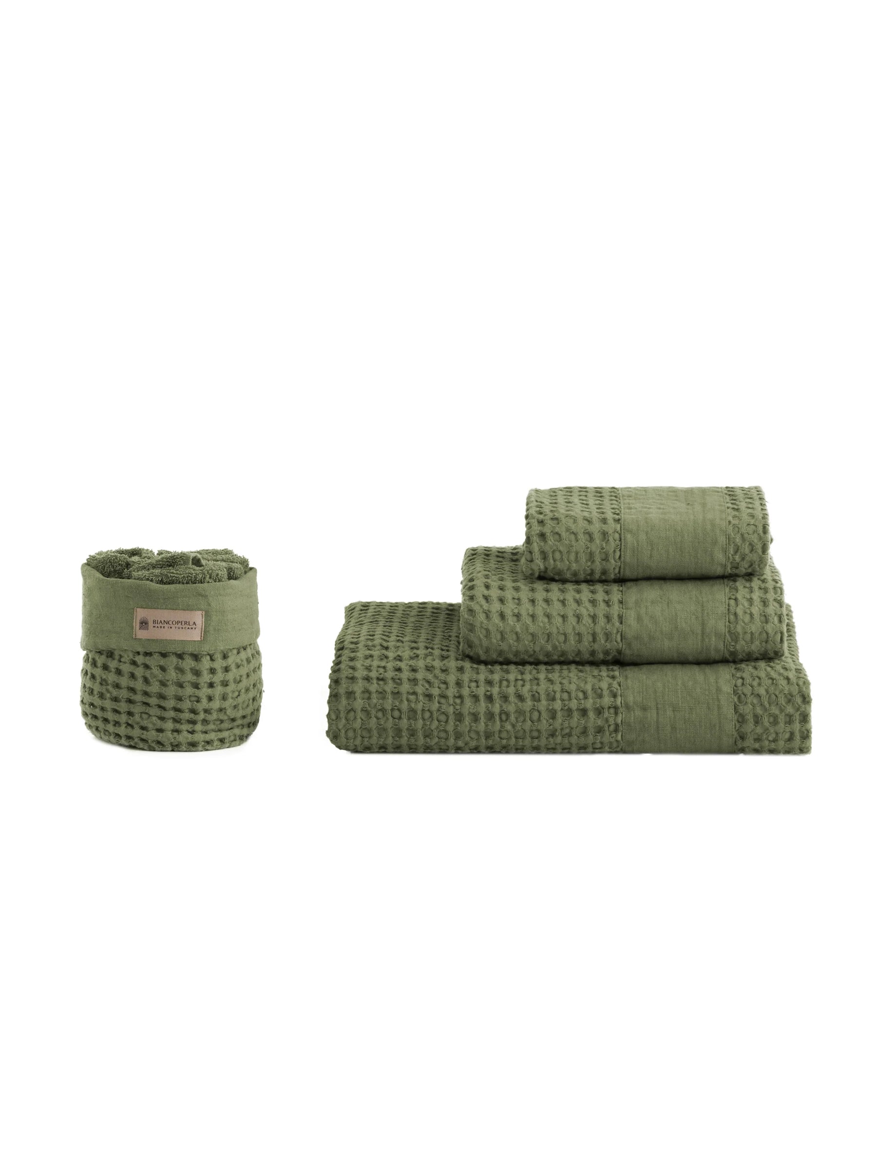 ZENO Set Bagno 8 pezzi, Verde